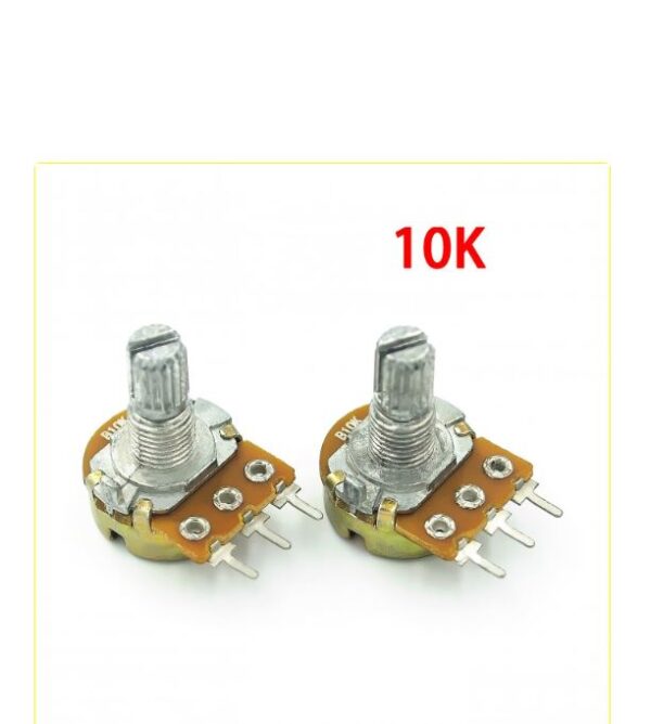 Elektronski rotacioni potenciometar 10K ohm 3-pin - Jotech Shop